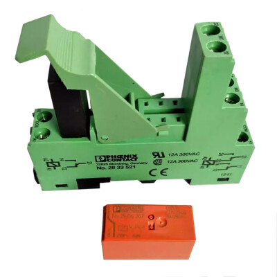 2Pcs PHOENIX NO.2906287 230VAC with NO.2833521 Relay Module | eBay