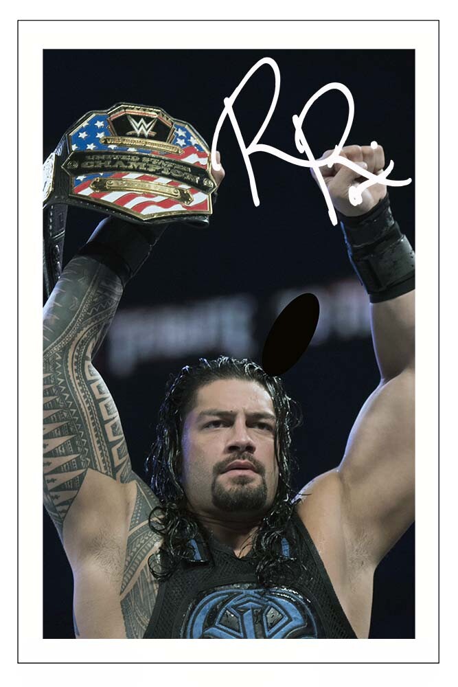 ROMAN REIGNS Signed Autograph 6X4 PHOTO Signature Gift Print WWE ...