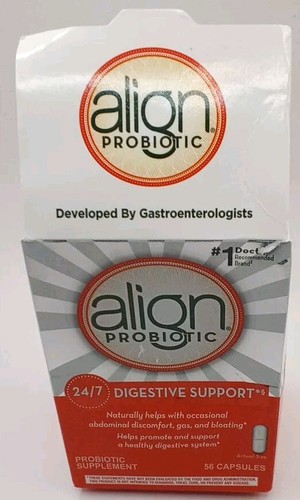 Align Probiotic, 24/7 Digestive Support, 56 Capsules exp 7/2026 New ...