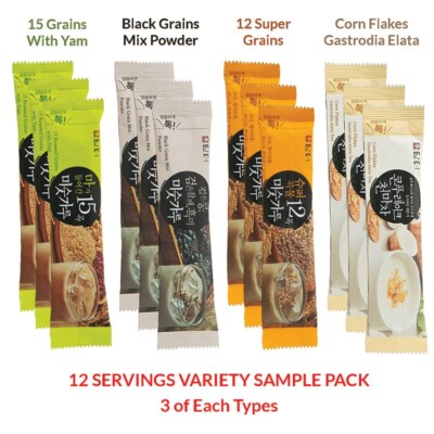 Damtuh Made in Korea 15 Roasted Grains Mixed Powder Tea with Yam 12 ...