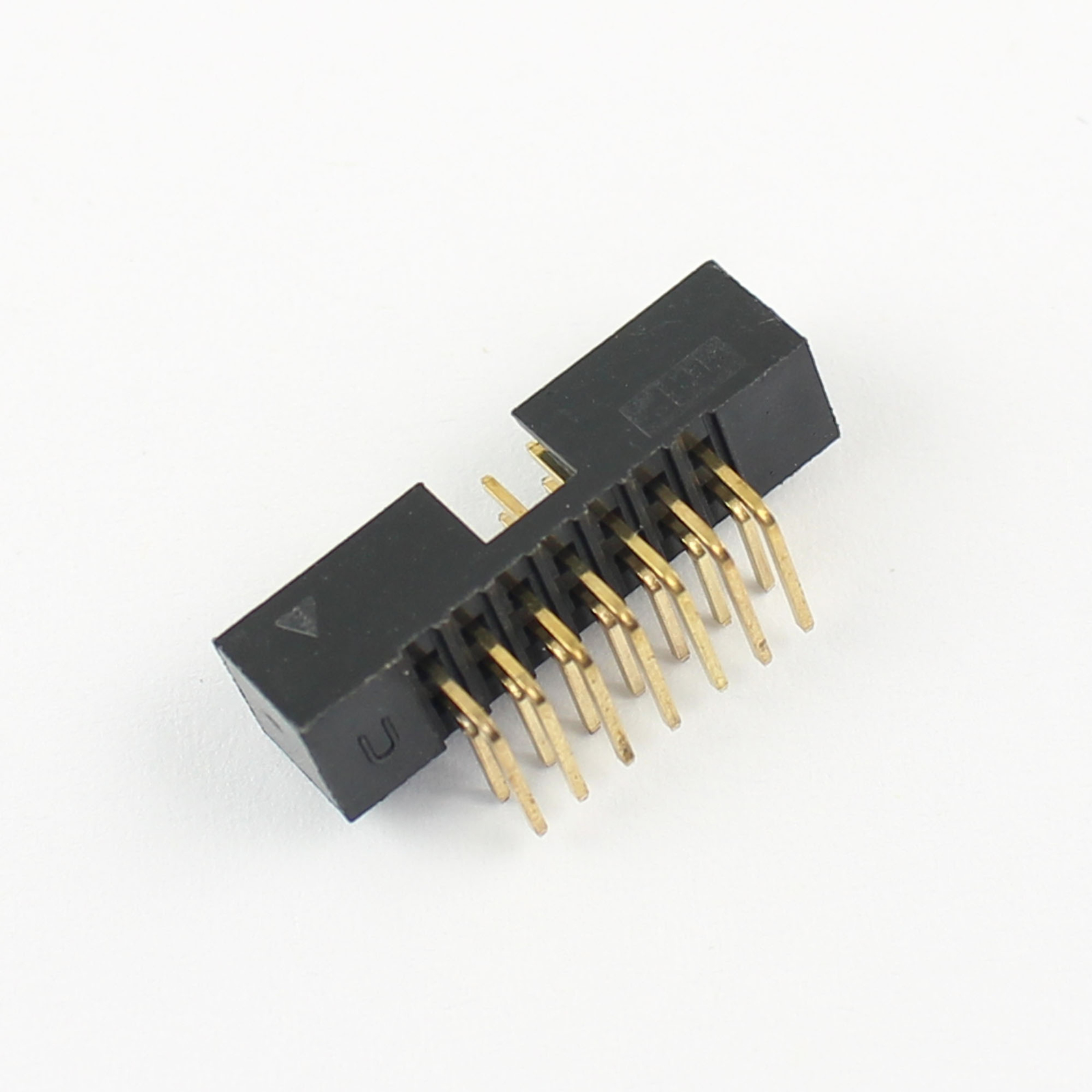 10Pcs 2mm 2x7 Pin 14 Pin Right Angle Male Shrouded Box Header IDC ...