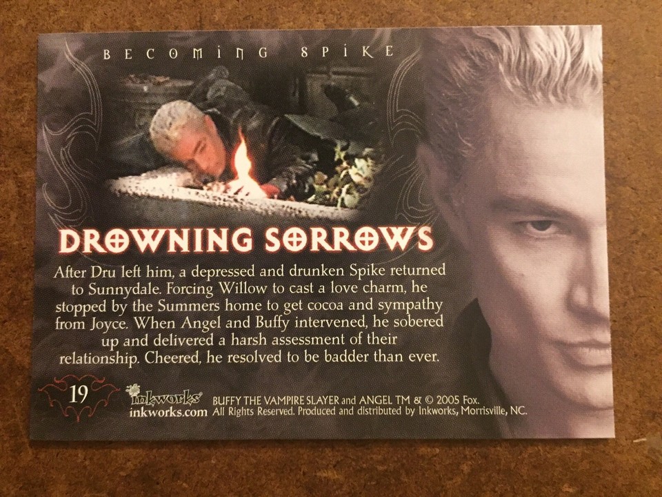 Drowning Sorrows 19 Spike The Complete Story Buffy The Vampire Slayer ...