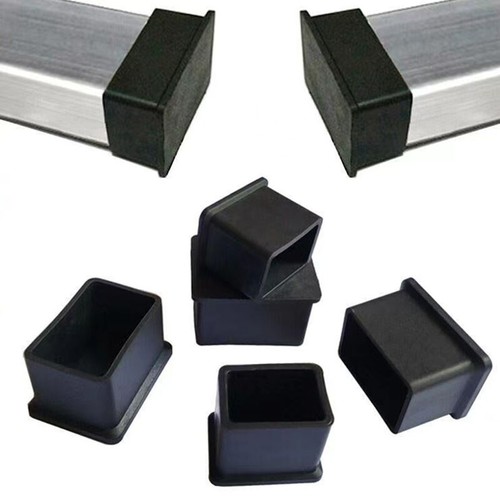 Black Rubber Square Tube Sleeve Applicable Square/Rectangle OD:10*10mm ...
