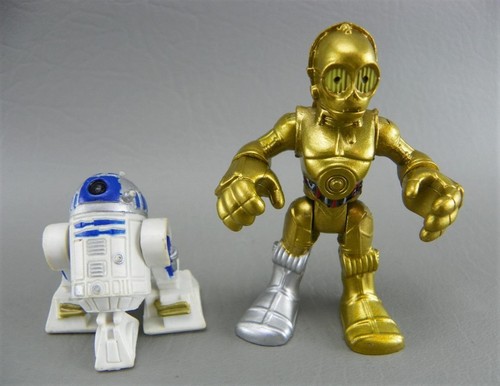 Star Wars Galactic Heroes R2-D2 Silver Leg Shiny C-3PO Droid Robot ...