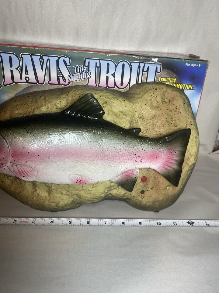 Vintage Travis the Singing Trout Gemmy Motion Activated 1999 Fish ...