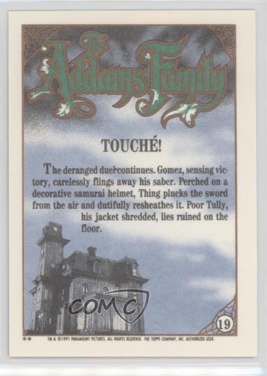 1991 Topps The Addams Family Touche! #19 0c4 | eBay