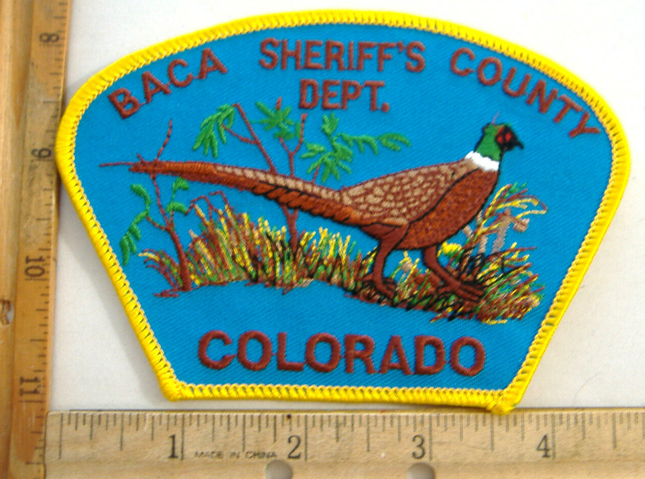 BACA COUNTY COLORADO SHERIFF FABRIC PATCH | eBay