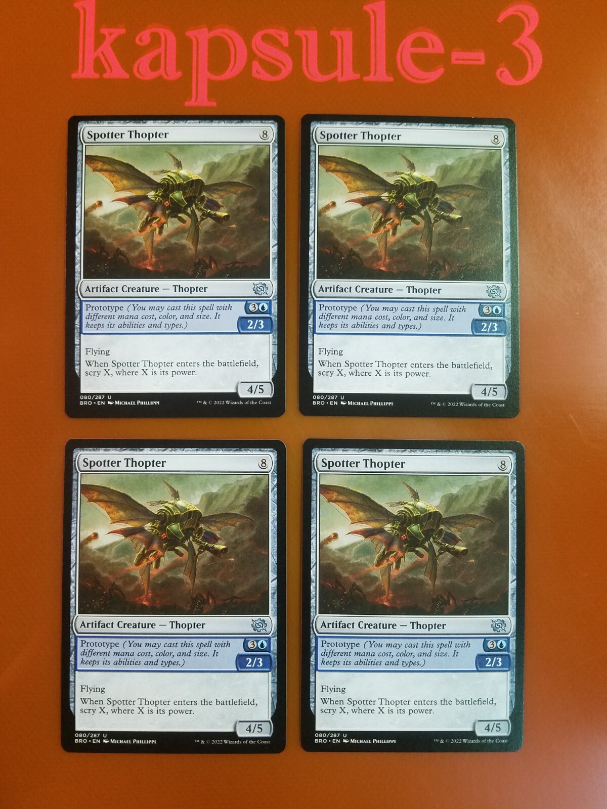 4x Spotter Thopter | The Brothers' War | MTG Magic Cards | eBay