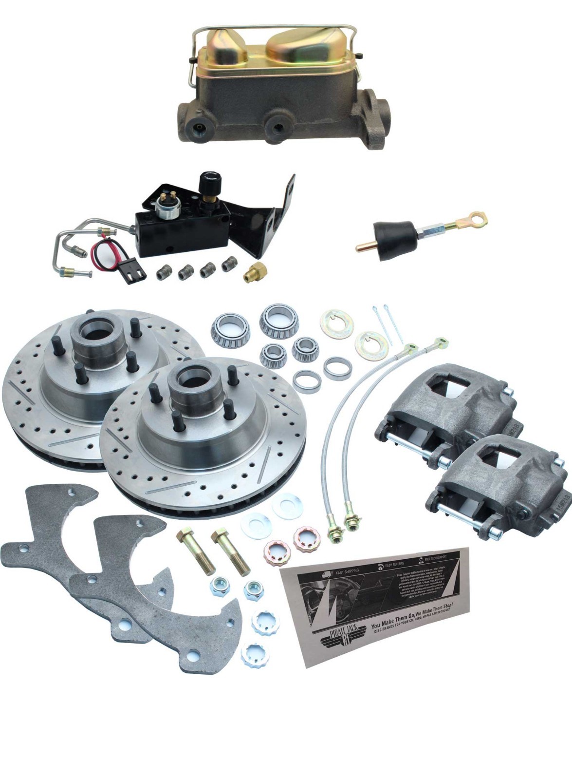 1958-1960 Ford Thunderbird Disc Brake Kit & Adjustable Manual Master ...