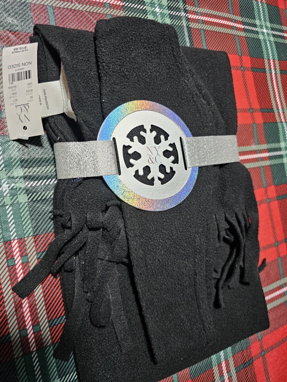 NEW YORK & CO. 2 PIECE BLACK SCARF & EAR MUFF SET NWT NEW | eBay