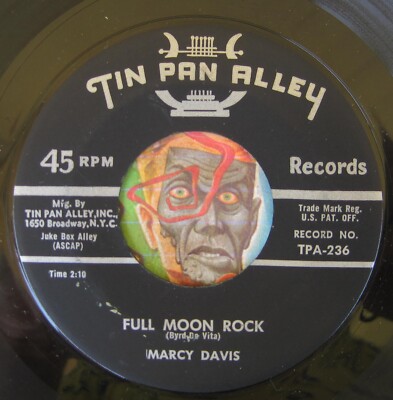 HEAR Marcy Davis 45 Full Moon Rock / If I Could rockabilly bopper EX | eBay