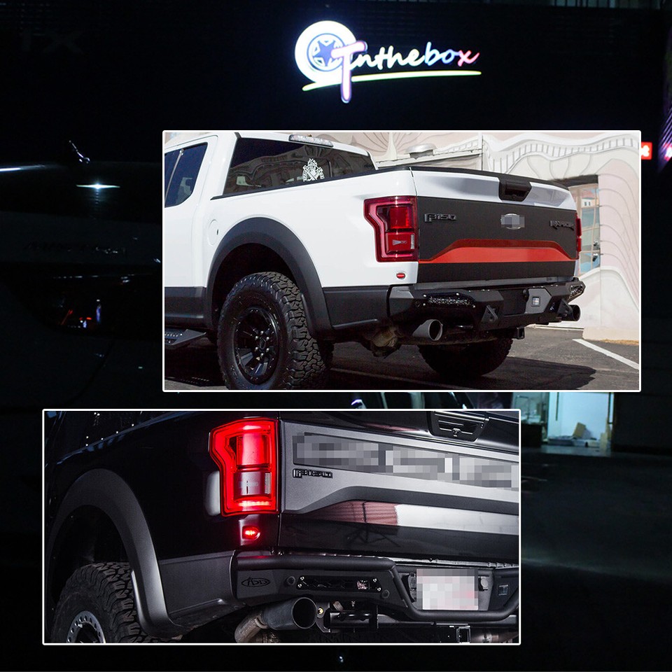 Smoked Red LED Strip Fender Marker Corner Lights For 17-up Ford F150 ...