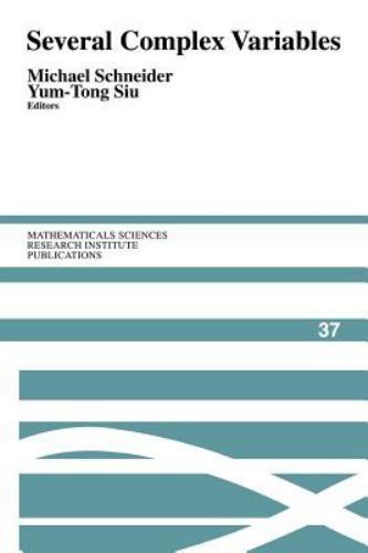 Mathematical Sciences Research Institute Publications: Several Complex ...
