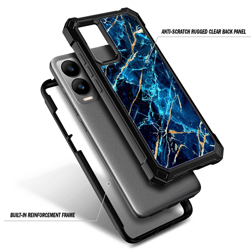 For AT&T Verge (SL219A) Case Full Body Phone Cover w/ Built-In Screen ...