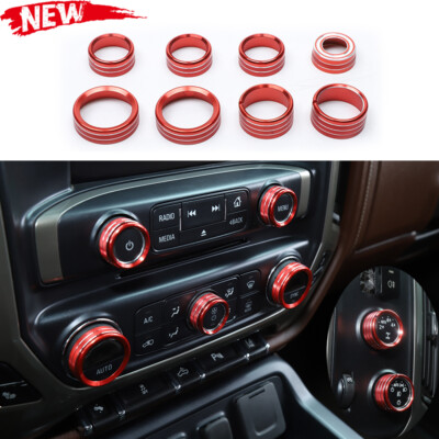 Interior Center Console Switch Knob Cover Trim Decor for Chevy ...