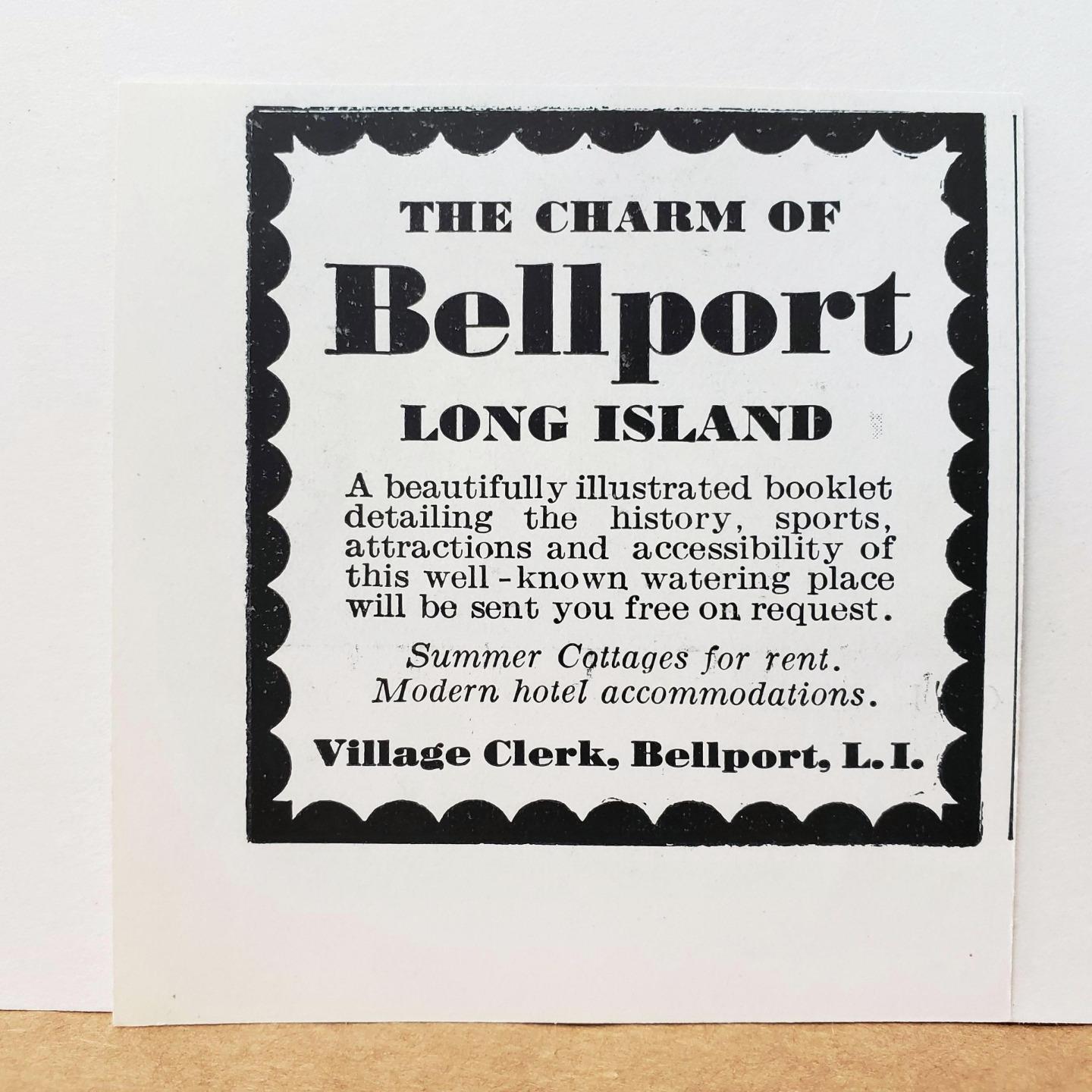 1936 Bellport Long Island Cottages Hotel Summer Rentals Vacation Charm ...