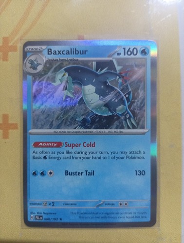 Baxcalibur Paldea Evolved Holo Rare 060/193 Scarlet & Violet Pokémon ...