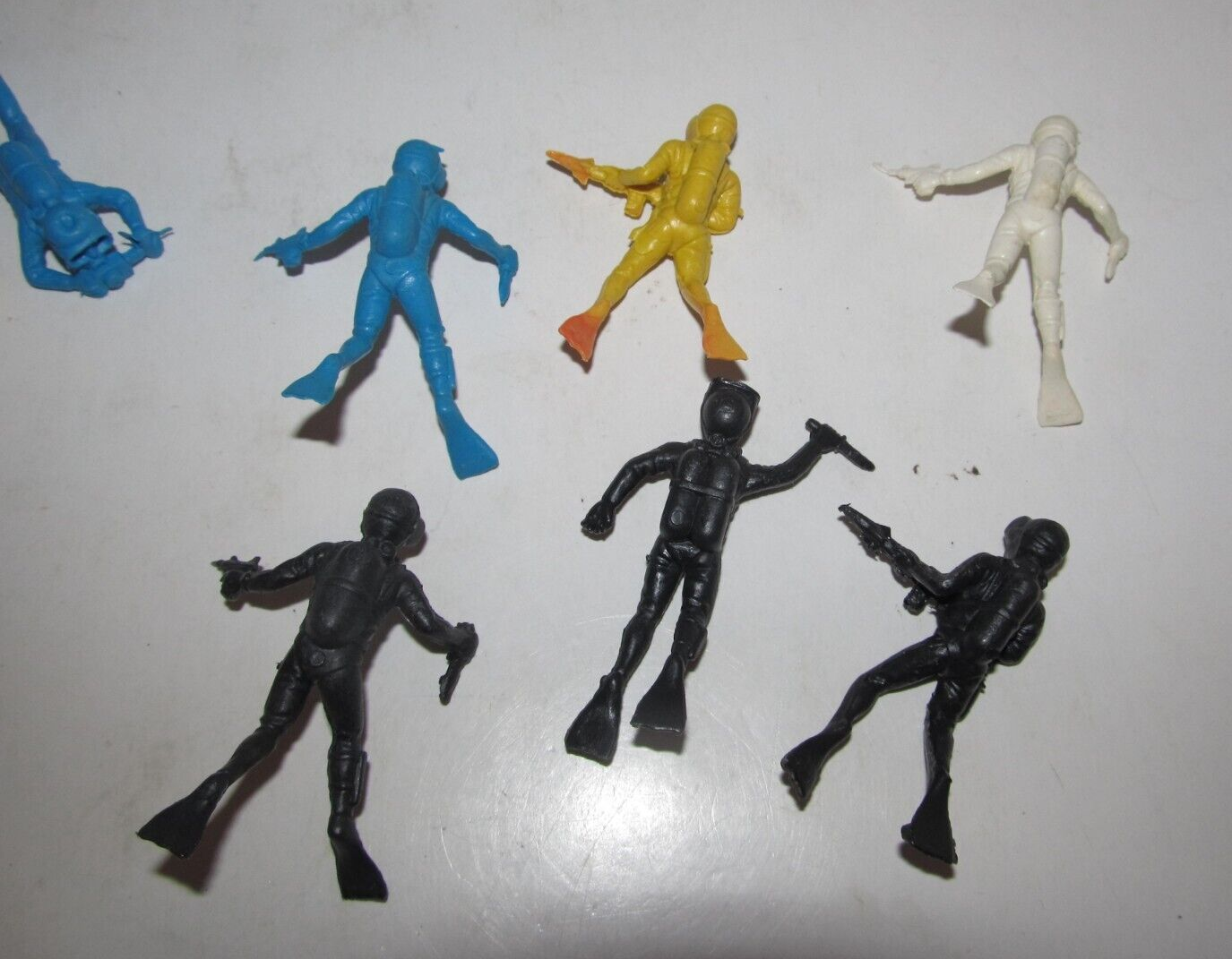 Vintage 60mm Ideal Navy Frogmen Sailor Diver Toy Soldier Figure Lot | eBay