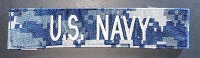 USN Blue Digital US Navy Tape Sew-On Used A1040 | eBay