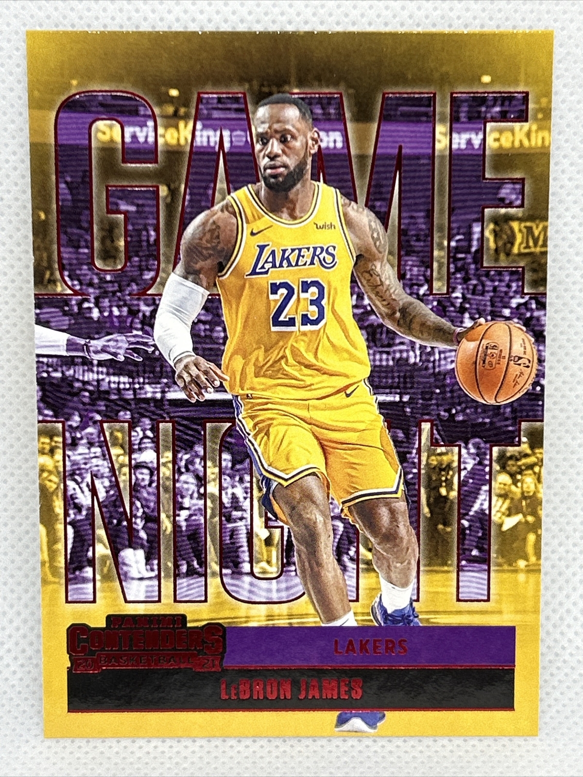 2020-21 Panini Contenders - Game Night Ticket Red #5 LeBron James for ...