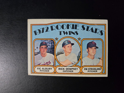 MINNESOTA TWINS ROOKIE STARS 1972 TOPPS BASEBALL CARD #778 RICK DEMPSEY ...