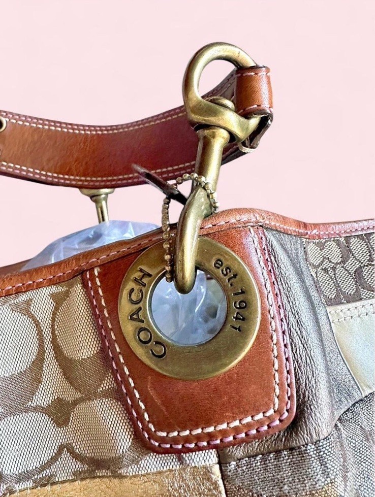 🌈 Y2K Vintage Coach Patchwork Shoulder Bag Multicolor | eBay
