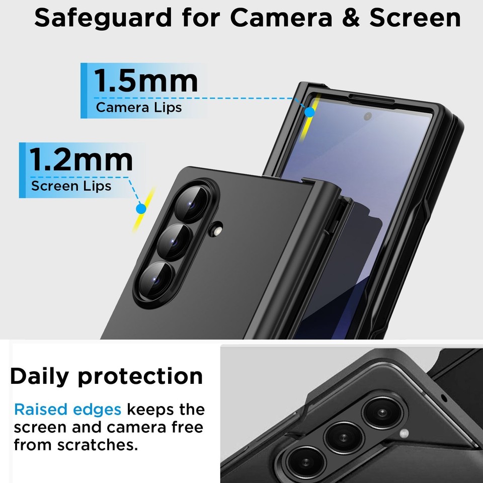 For Samsung Galaxy Z Fold7/Fold 6/5 Case Hinge Protection Cover Screen ...