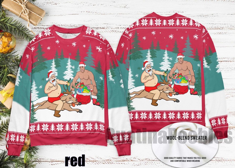 Barry Wood Santa Christmas Sweater, Funny Holiday Gift | eBay