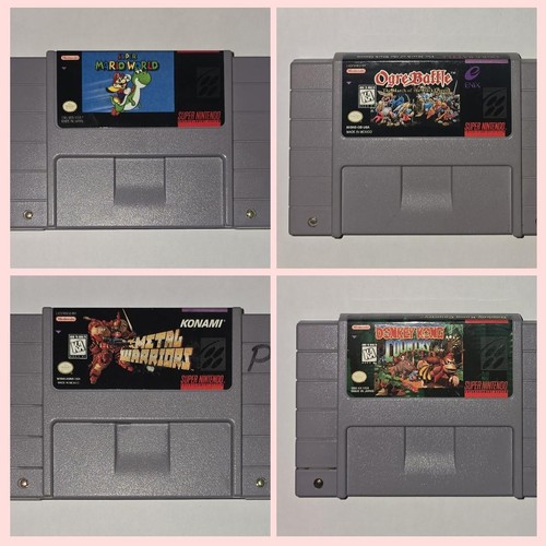 Vintage Super Nintendo SNES Video Game Cartridges | eBay