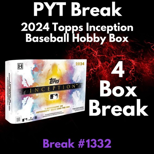 Oakland Athletics 2024 Topps Inception Hobby 4 Box Pick Your Team Break ...