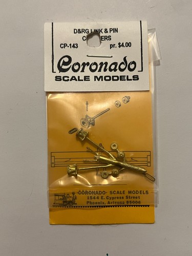 Coronado Scale Models - CP-143 - D&RG Link & Pin Couplers - Brass | eBay