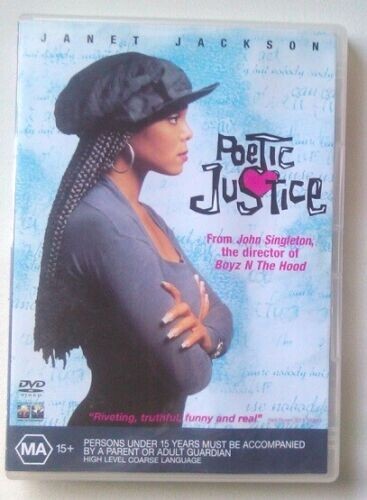 Poetic Justice DVD Janet Jackson (Region 4, 1993) Free Post | eBay