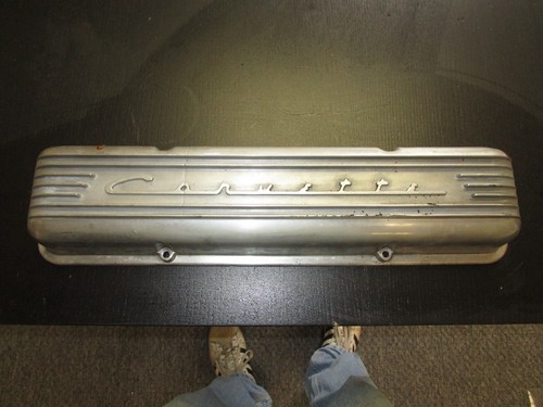 67 corvette 327 high perf aluminum valve cover RARE GM 350 | eBay