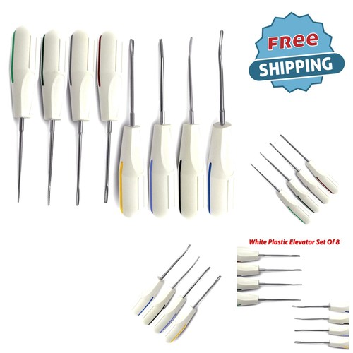 Precision Dental Elevators Set - 8 Surgical Tools for Root Extraction ...