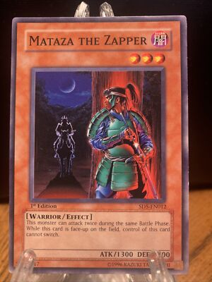 Mataza The Zapper SD5-EN012 Dark Card Yu-Gi-Oh 1st Edition | eBay