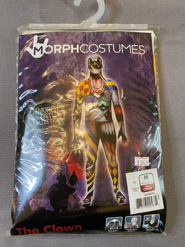 Adult MORPHSUIT Scary CLOWN Morph COSTUME Medium Halloween Monster ...