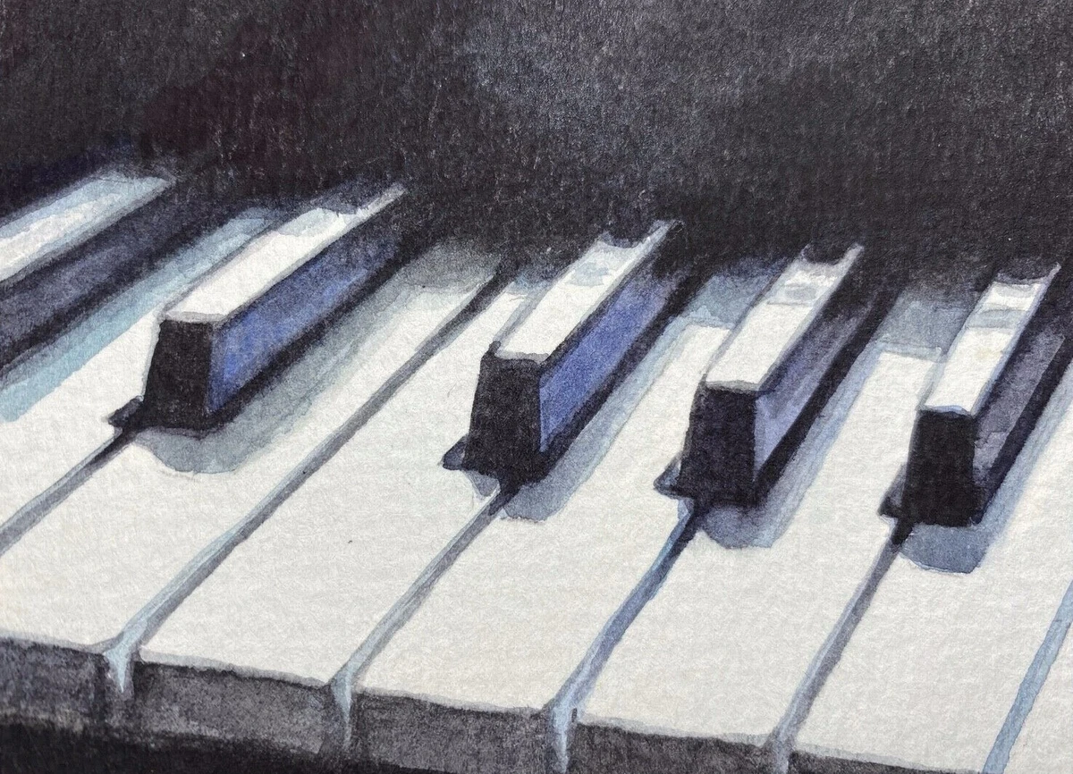 Music Keyboard Drawing