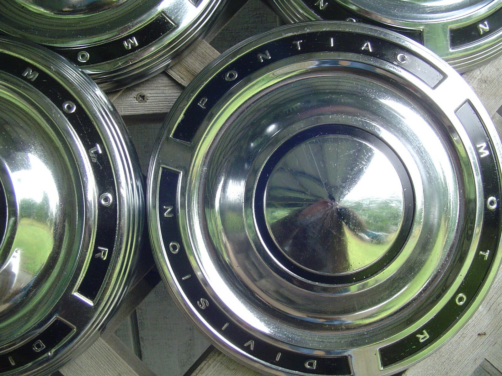 4 VINTAGE PONTIAC CHIEFTAIN SAFARI STAR CHIEF HUBCAPS WHEEL COVERS ...