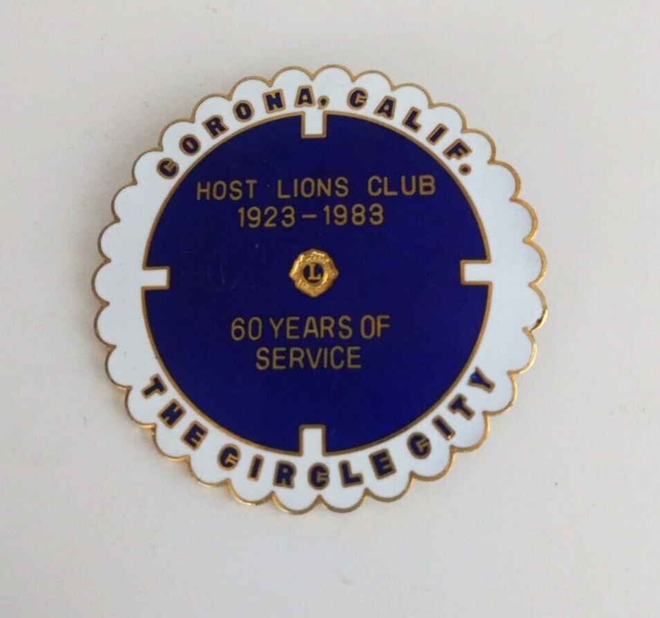 Vtg The Circle City Corona, Calif. 1923-1983 Host Lions Club 60 Years ...
