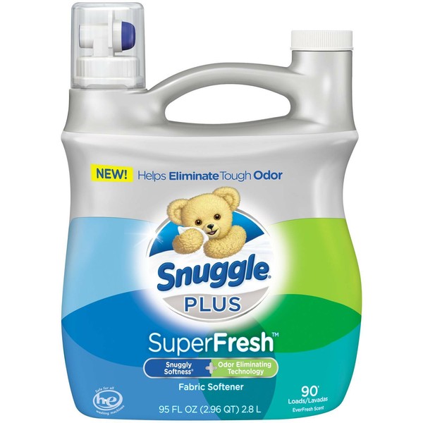 Snuggle Plus Super Fresh Liquid Fabric Softener With Odor Eliminating ...