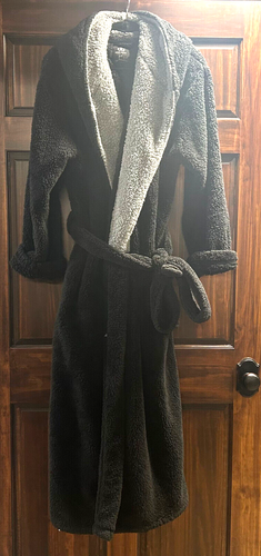 DAVID ARCHY xL US Men's Soft Plush Fleece Robe Full Length Hooded Long ...