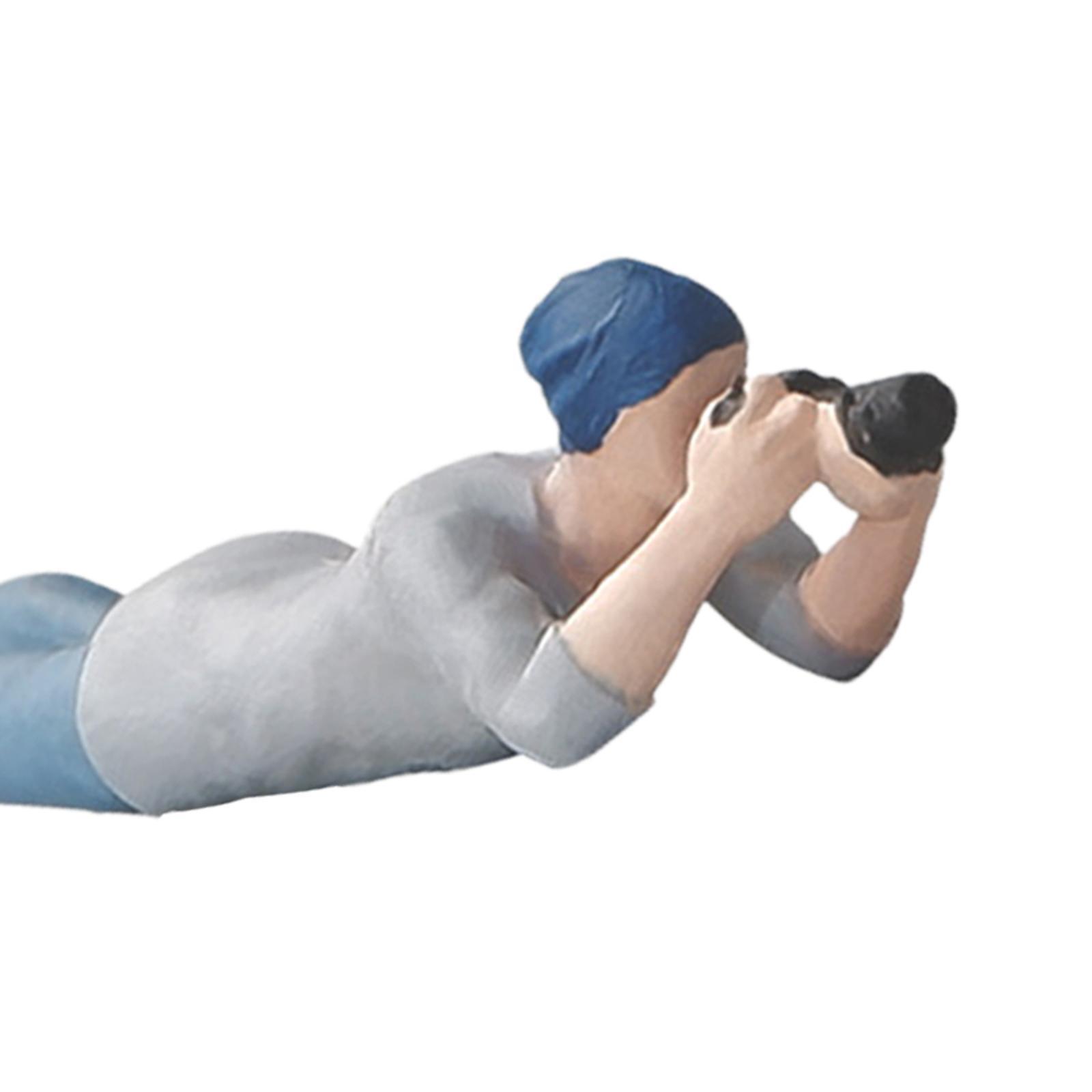 1/64 Scale Crouching Man Model Diorama Scenery Resin Character Model | eBay