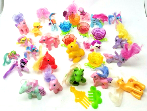Huge Lot Of 22 + Vintage & Modern My Little Pony Ponies 6 ea Flower ...