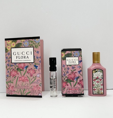 Gucci Flora Perfume Gorgeous Gardenia Mini & Sample | eBay