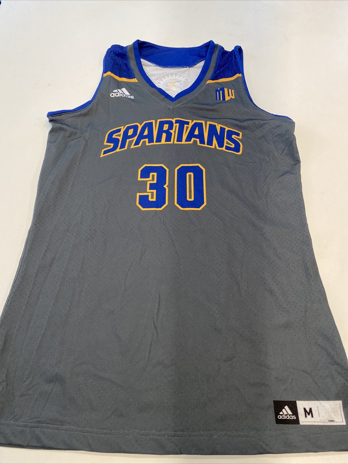 Game Worn Used adidas San Jose State Spartans SJSU Basketball Jersey ...