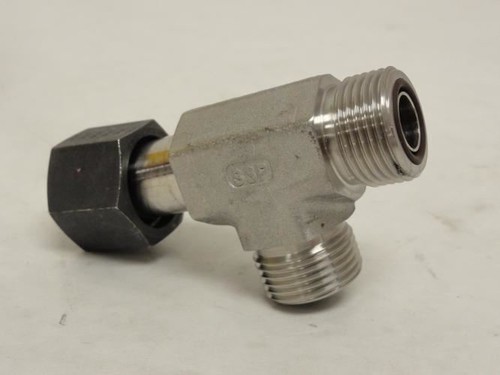 207806 New-No Box SSP S8SRT-M Swivel Nut Run Tee SS-316 1/2 OFS Swivel ...