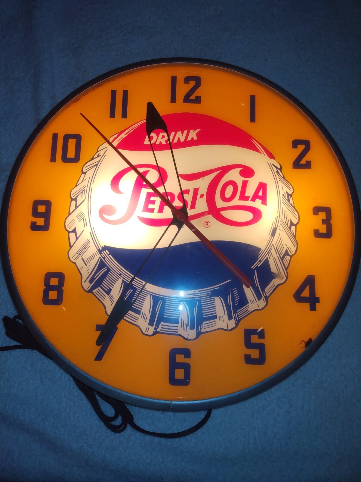 Vintage Pepsi Cola Bubble Clock ** FIRST OFFER OF $625 gets it. Ready ...