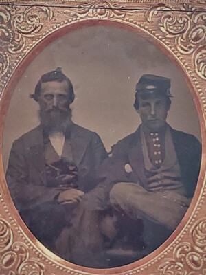 RARE CIVIL WAR UNION / Confederate CSA? SOLDIER "TINTYPE" Photo w ...