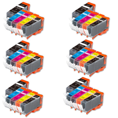 30 PK Ink Cartridges Combo + LED chip for 225 226 Pixma MG5120 MG5220 ...