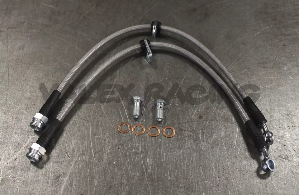 Stainless Steel Front Brake Line Replacement For Kit 96-00 Honda Civic ...